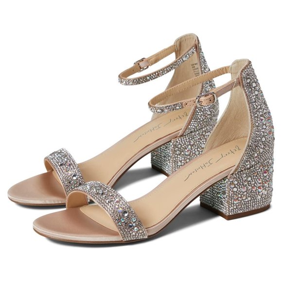Betsey Johnson | Shoes | Betsey Johnson Mari Chunky Heal Rhinestone ...